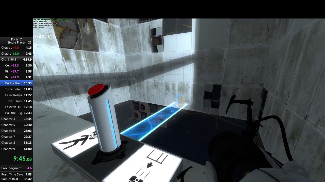 Portal 2: Speedrun Mod in 39:48 - YouTube
