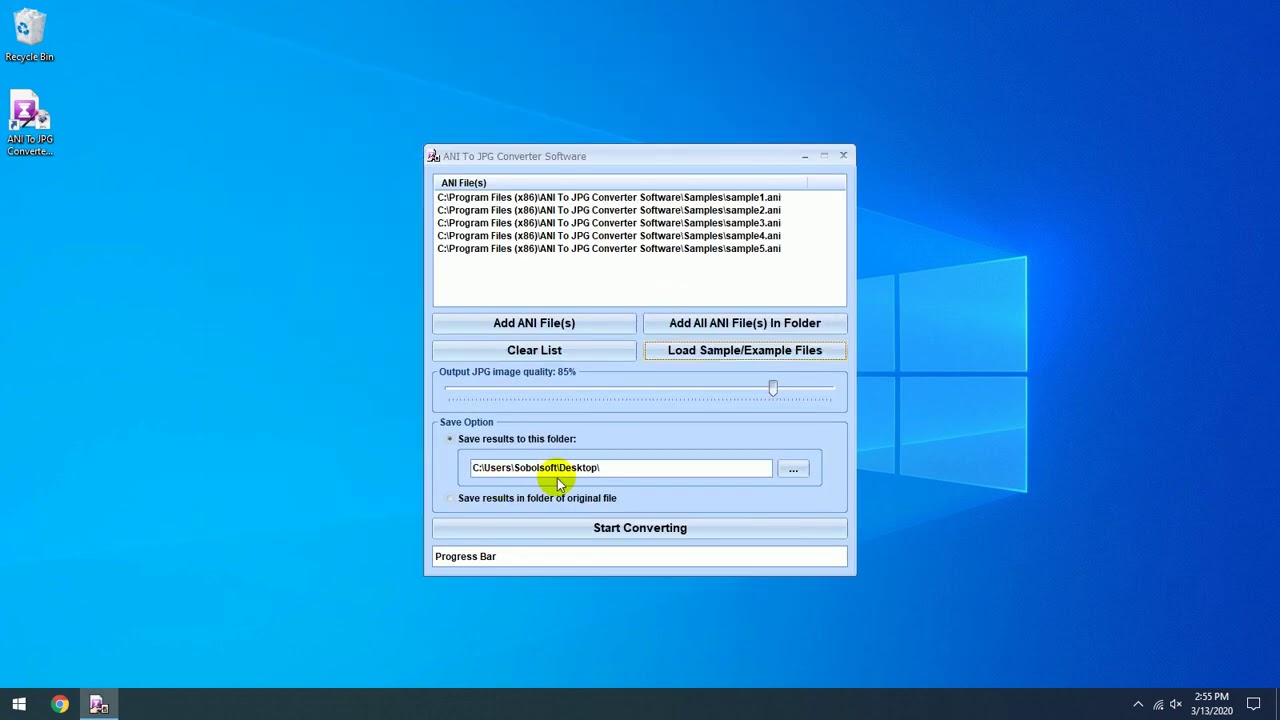 How To Use ANI To JPG Converter Software - YouTube