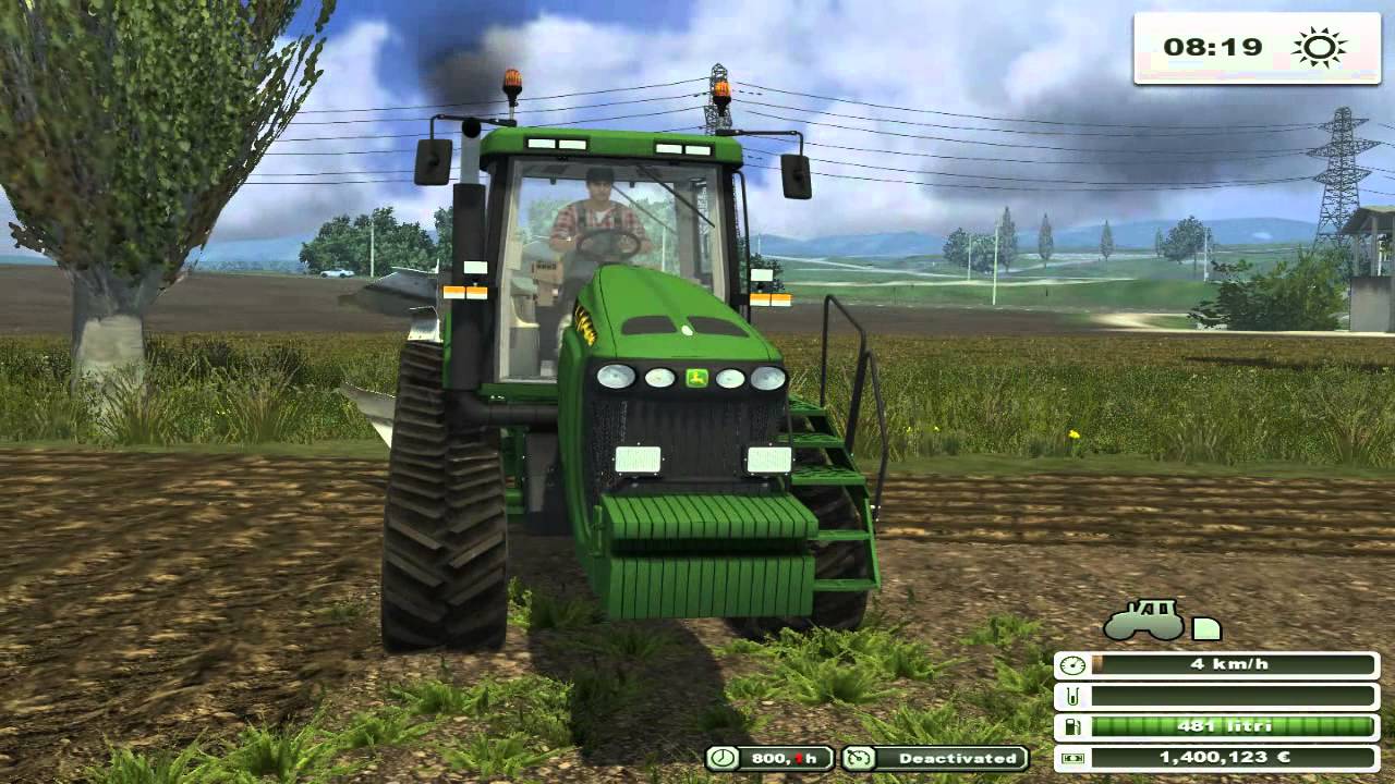 Farming Simulator 2013: John Deere 8520T + ER.MO FSV3 - YouTube
