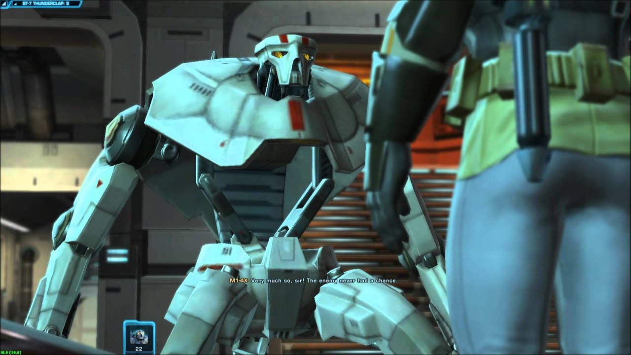SWTOR TR Sixth Conversation with M1-4X - The Face of the Enemy - YouTube