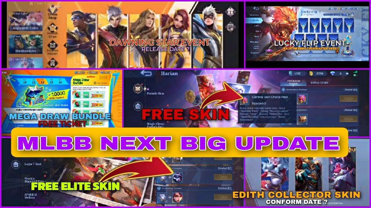 UPDATE ! ALL STAR EVENT 2 ELITE SKIN FREE | LUCKY FLIP EVENT, DAWNING ...