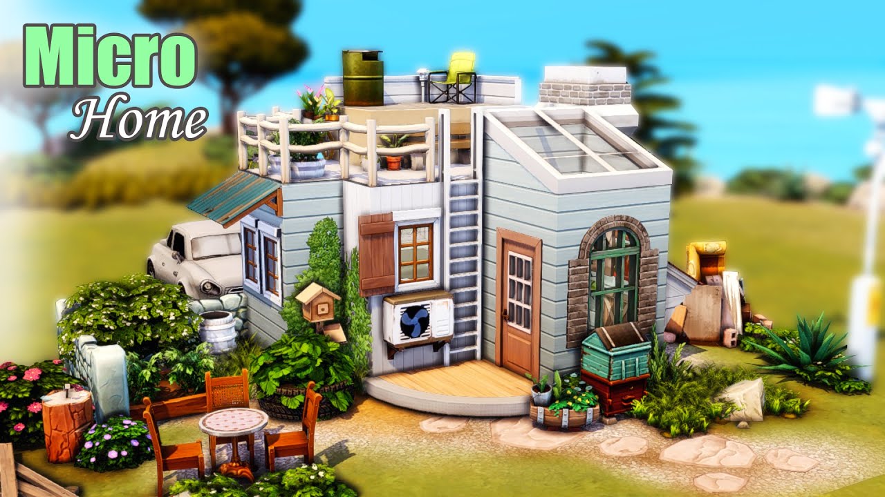 The Sims MICRO HOME ( BUILD CHALLENGE ) - YouTube