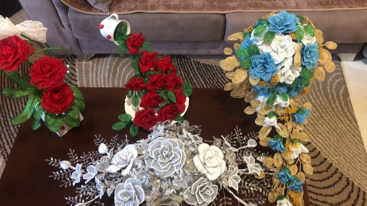 Flower with beads. Lule me rruza 🌺🌺 - YouTube