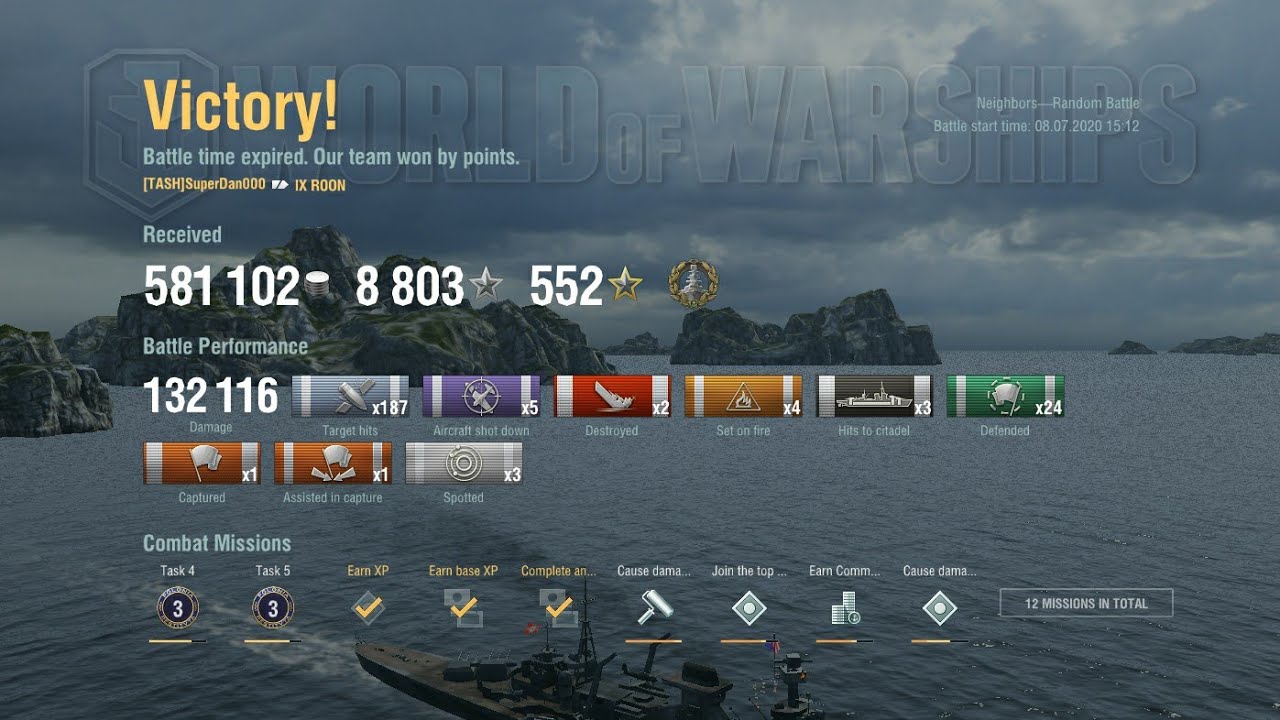 World of Warships: Playing Roon for the first time - YouTube