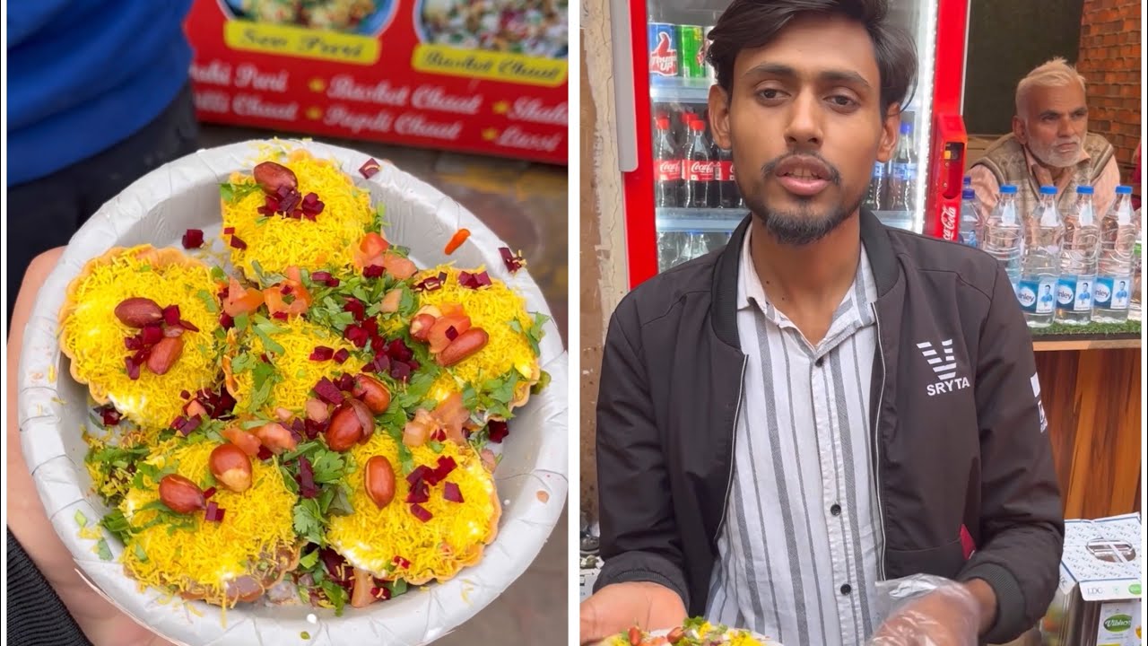 आगरा की फ़ेमस Bastket Chaat जीसके लोग दीवाने हैं | Basket Chaat of Agra ...