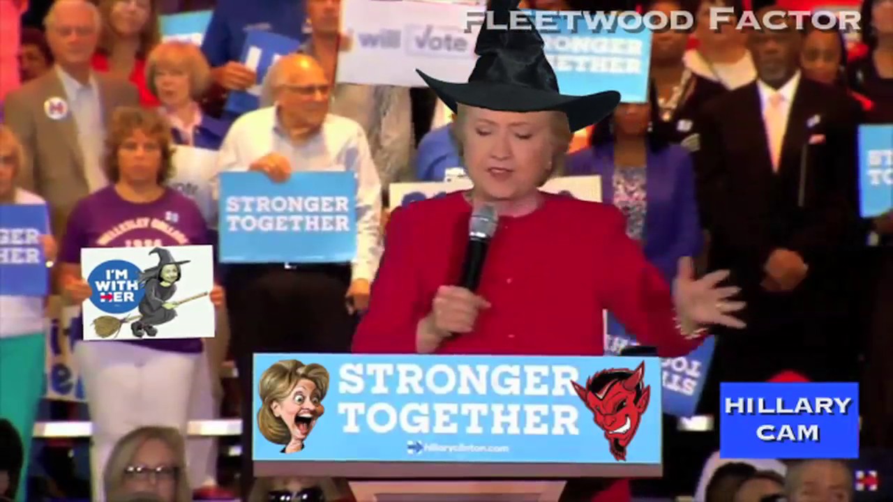 DING DONG THE WICKED WITCH HILLARY IS DEAD (CACKLE STRONGER TOGETHER AD ...