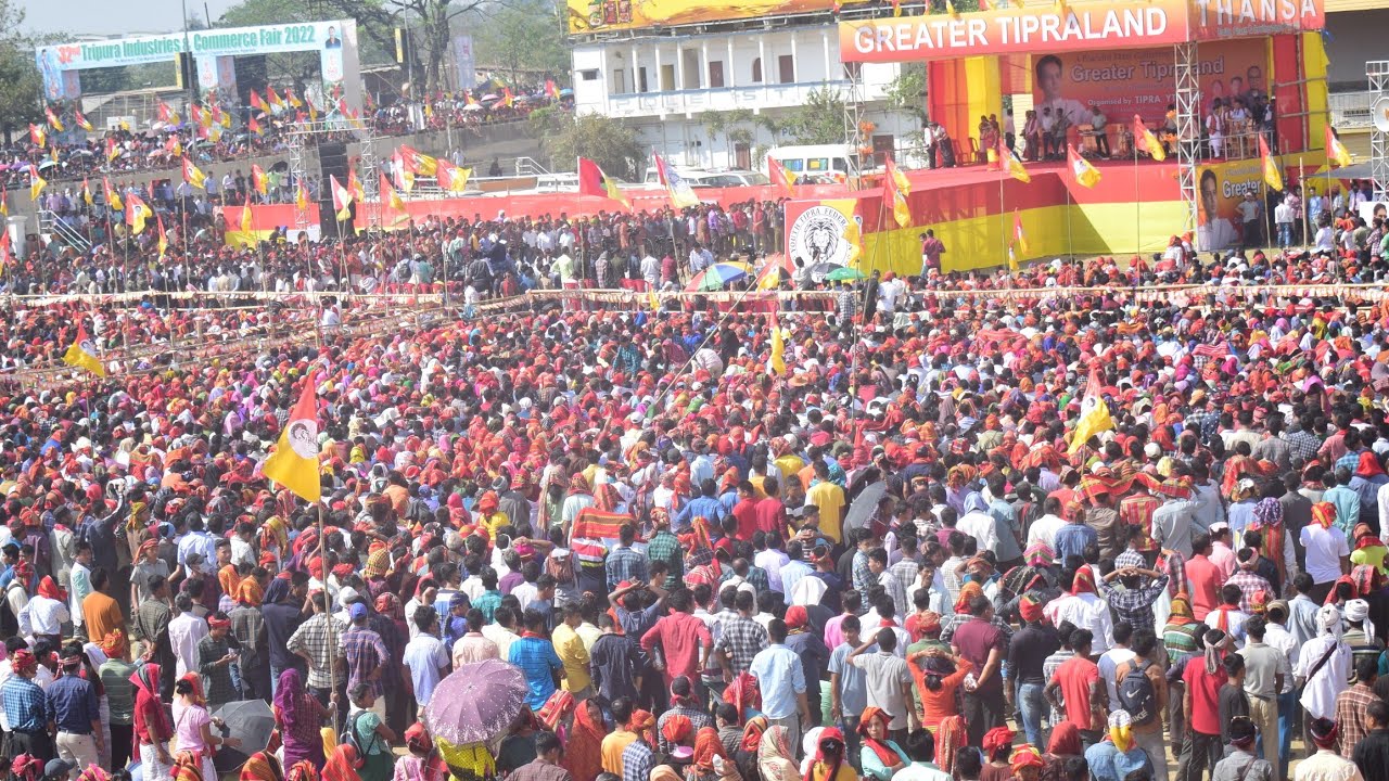 Tiprasa🤝😍A Historical Massive Gathering for Demanding Greater Tipraland ...