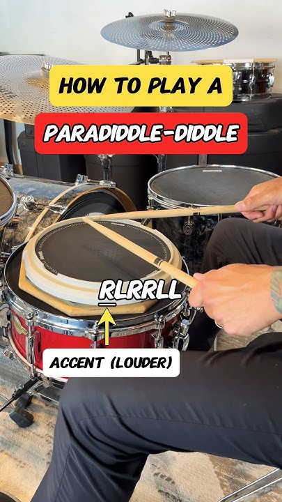 How to play a PARADIDDLE-DIDDLE! (Drum Chops Pattern) #drums - YouTube