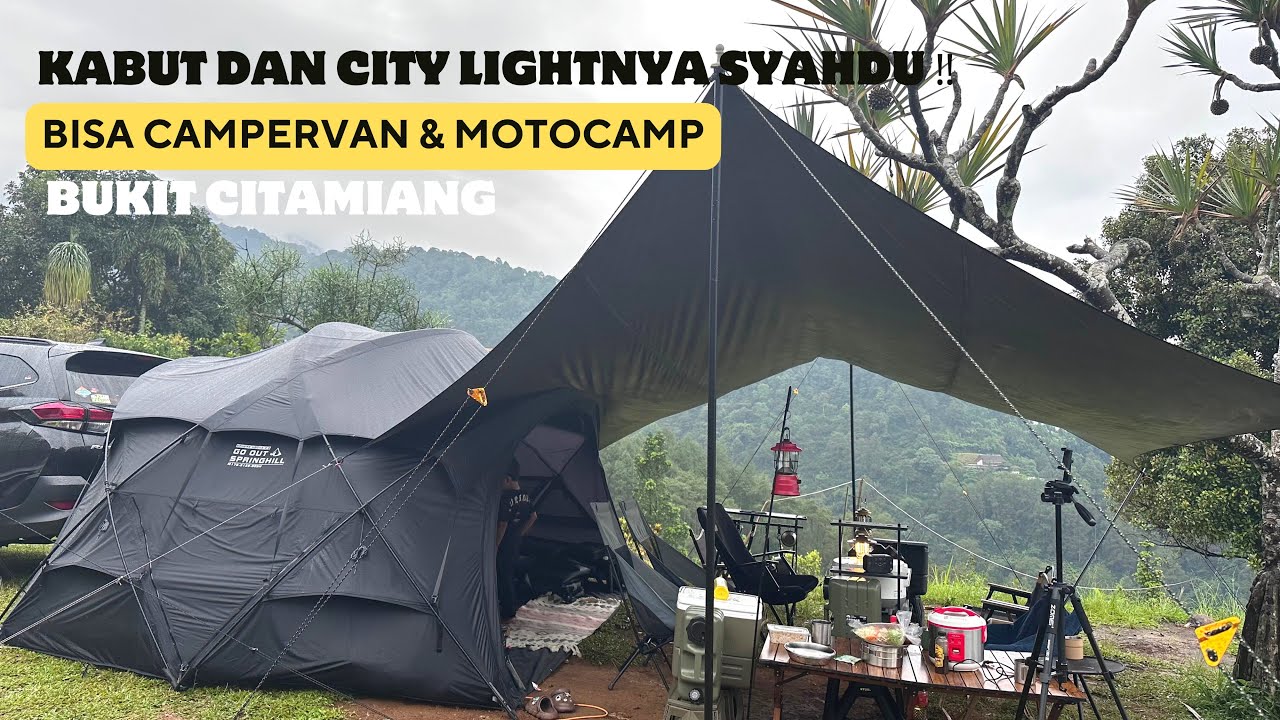 KEREN VIEWNYA CANTIK CITY LIGHTNYA ‼️ CAMPING KELUARGA DI BUKIT ...