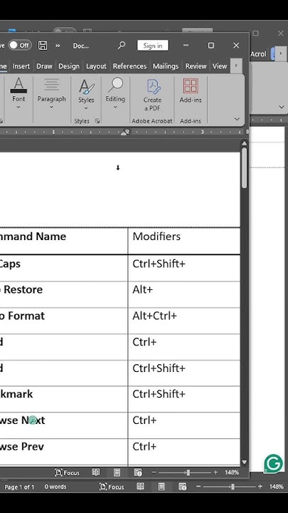 All MS Word Shortcut Keys in One Click | Boost Your Productivity Instantly! #viral #msword # ...