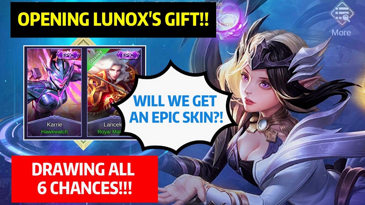 MOBILE LEGENDS! OPENING LUNOX'S GIFTS! WILL WE GET AN EPIC SKIN?! - YouTube