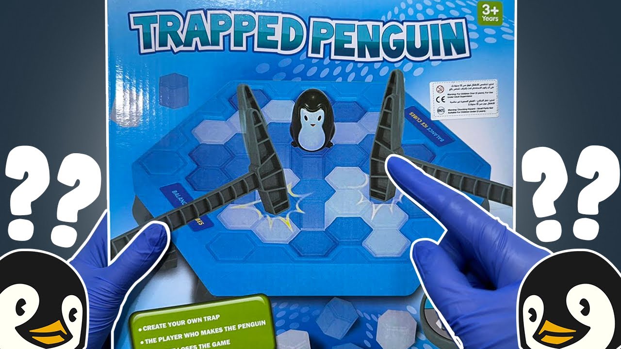Unboxing TRAPPED PENGUIN TOY | ASMR - YouTube