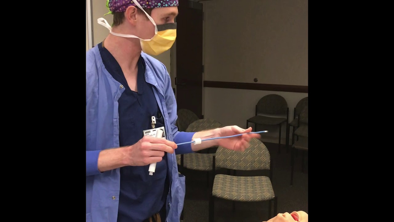 Light Wand Intubation Demo - YouTube