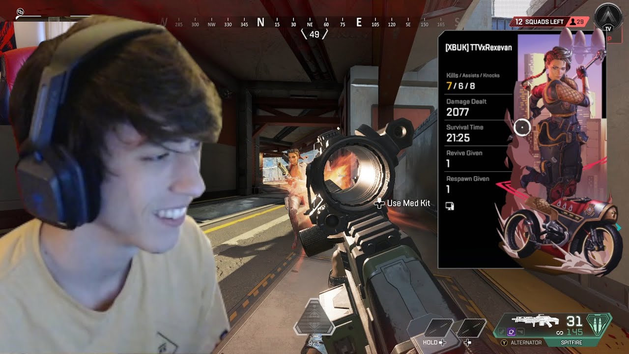 CRAZY 2K DAMAGE WIN ON APEX WITH JUSTIN - YouTube