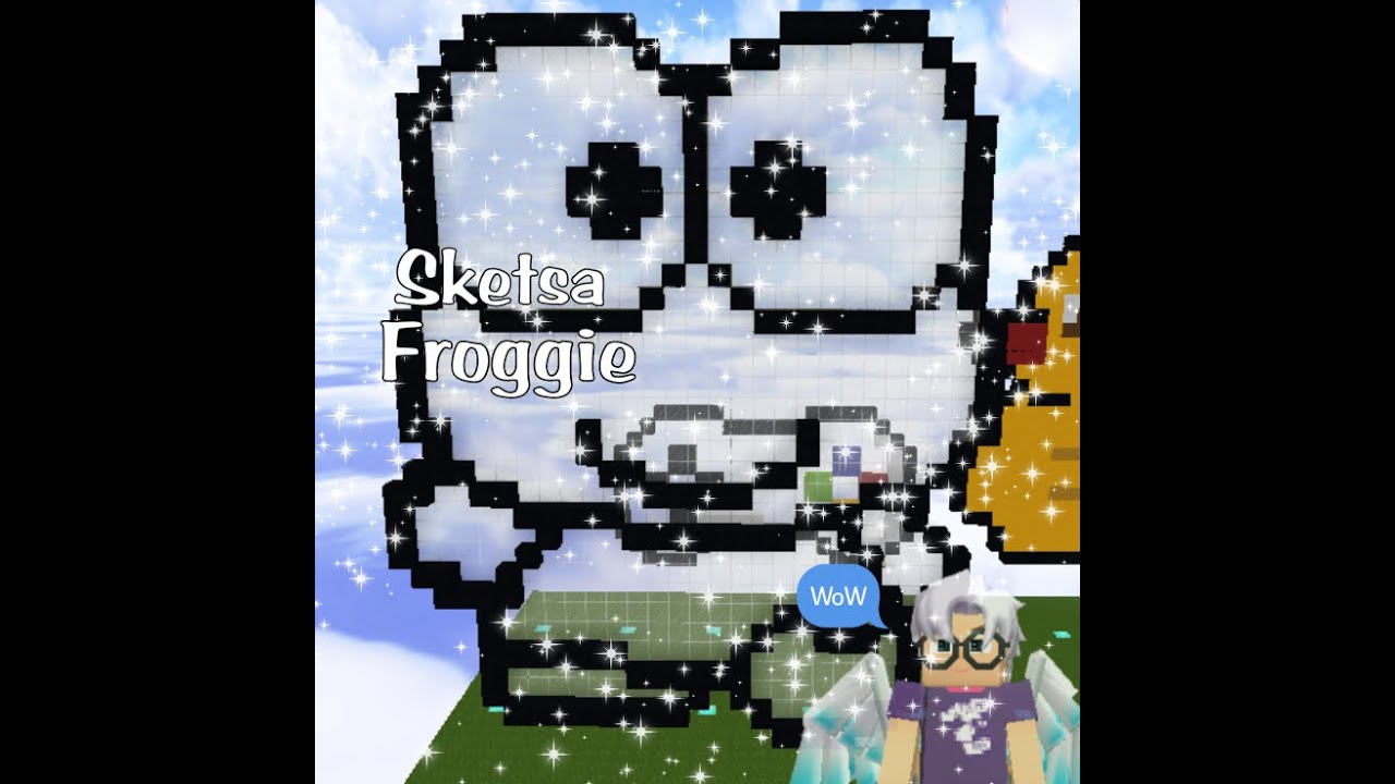 Blockman Go || Skyblock || Membuat Pixel Art || Making Froggie - YouTube