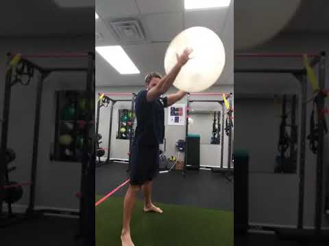 stability ball chops- - YouTube