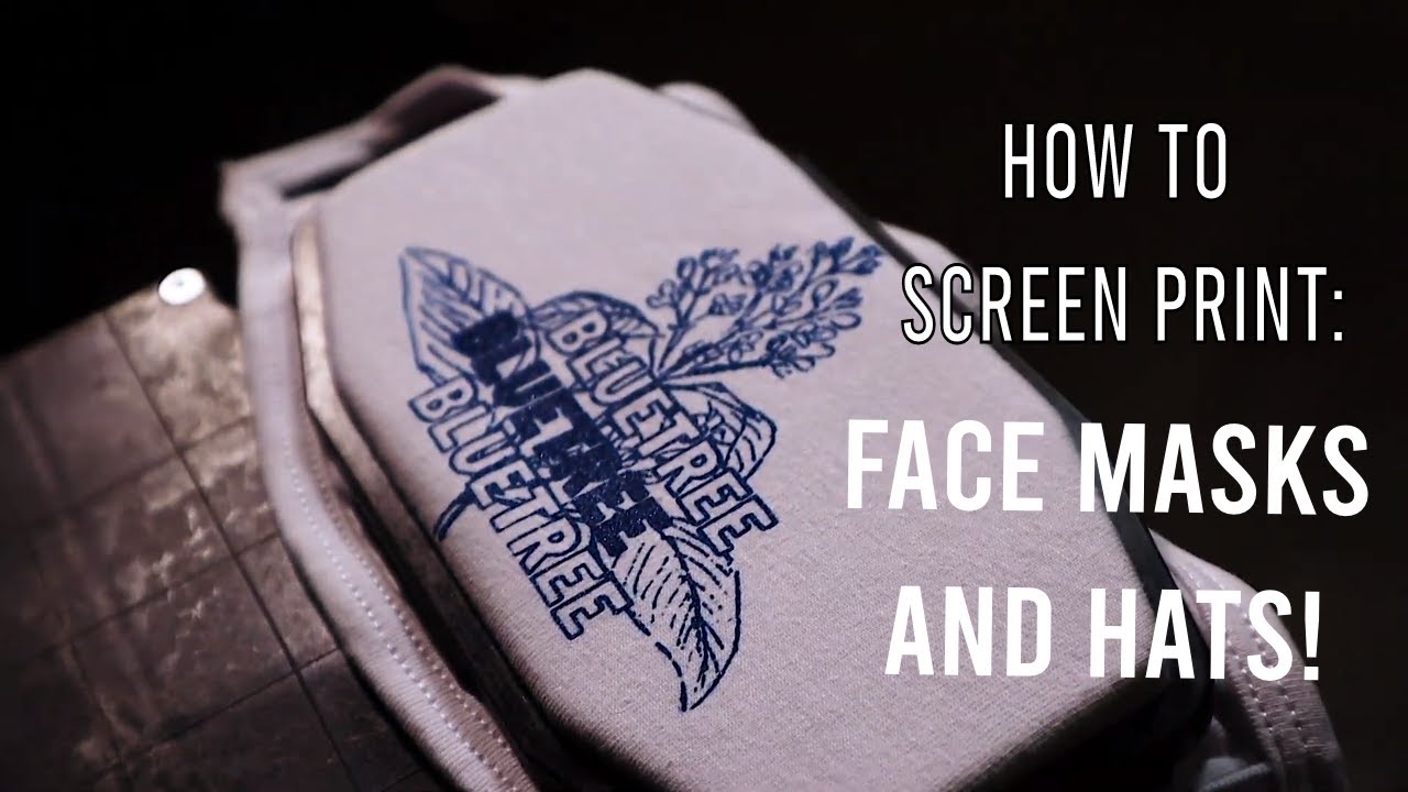 Screen Printing Face Masks, Shirts, Totes and Hats For Blue Tree Cafe ...