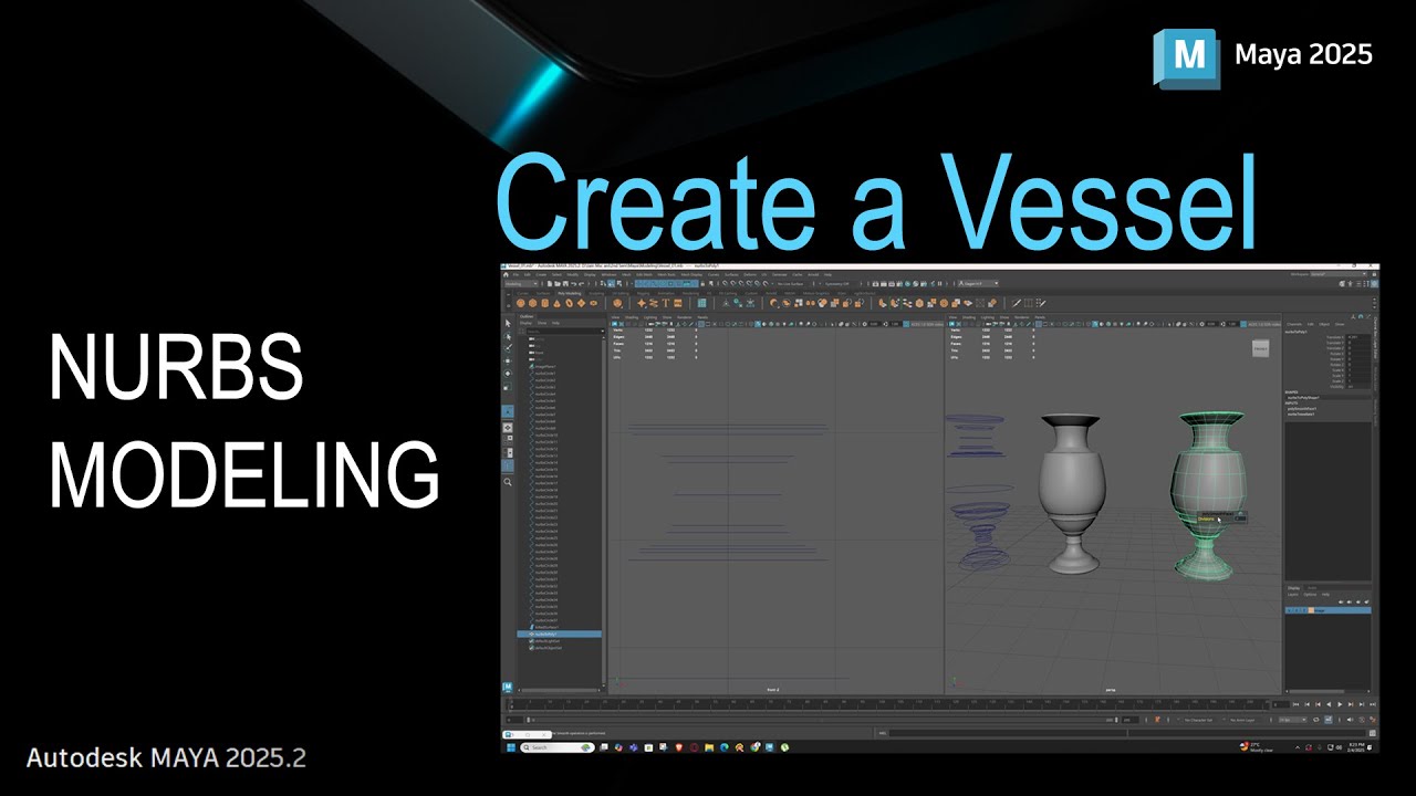 Create AMAZING Vessel 3D Models with Autodesk Maya - YouTube