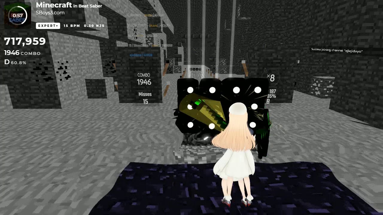 [Beat Saber] Minecraft in Beat Saber - 5303/5318 - NF - Rank D (63.5% ...