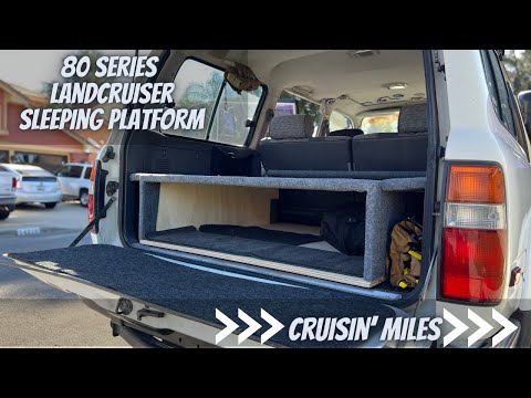 My New 80 series Land Cruiser Sleeping Platform. FJ80 LandCruiser ...