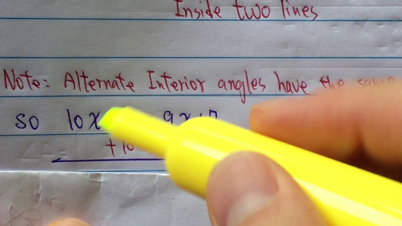 Transversal problems( Geometry) - YouTube