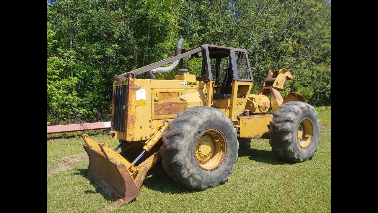 caterpillar 518 log skidder for sale 50S2256 - YouTube