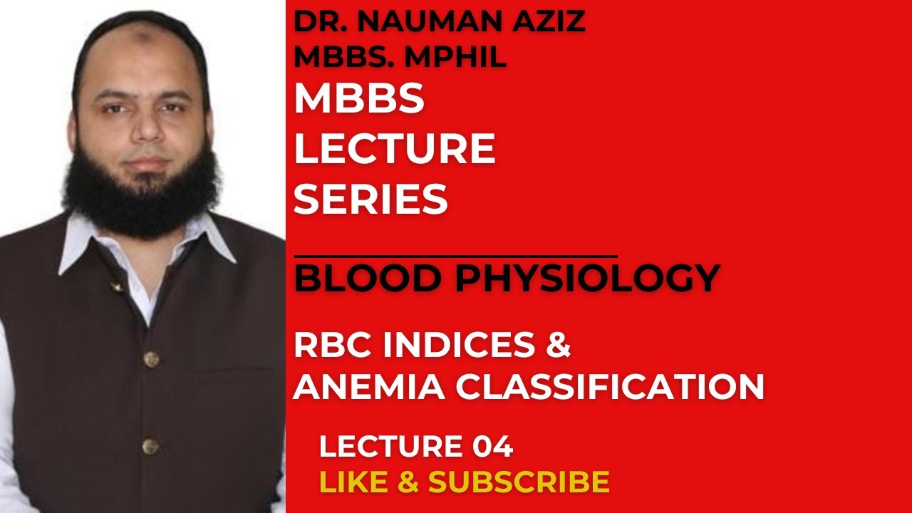 RBC INDICES & ANEMIA CLASSIFICATION | BLOOD PHYSIOLOGY | HUMAN ...