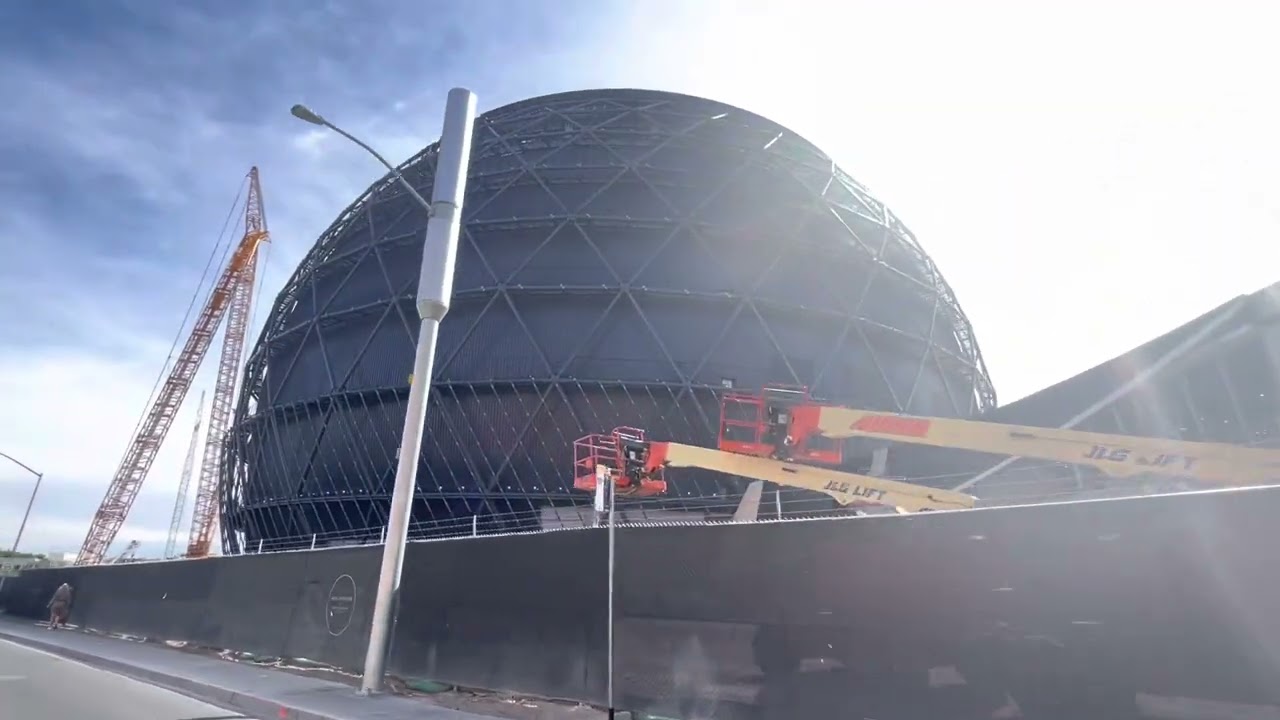 MSG Sphere Las Vegas Construction Update - YouTube