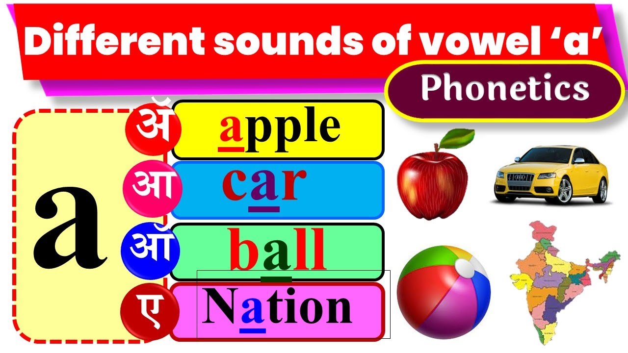 Phonics-Different sounds of vowel 'a' - YouTube