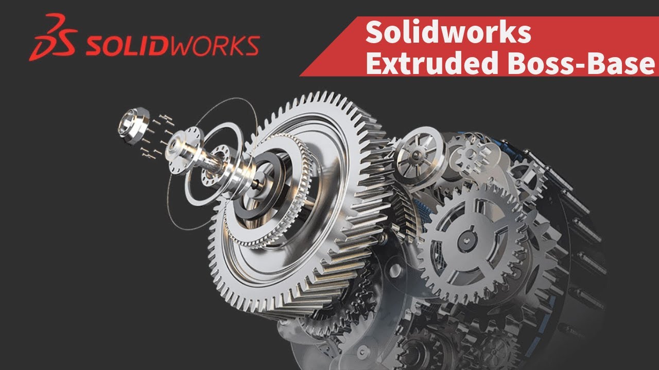 4-1 Extruded Boss Base - Solidworks Tutorials - YouTube