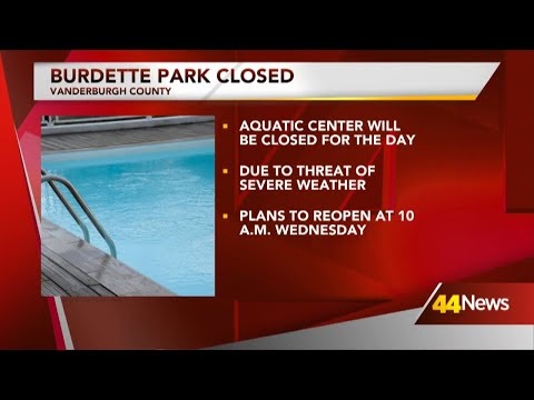 Burdette Park closes due to severe weather threat