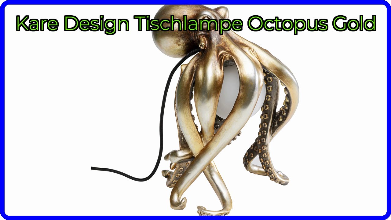 BEWERTUNG (2025): Kare Design Tischlampe Octopus Gold. WESENTLICHE ...