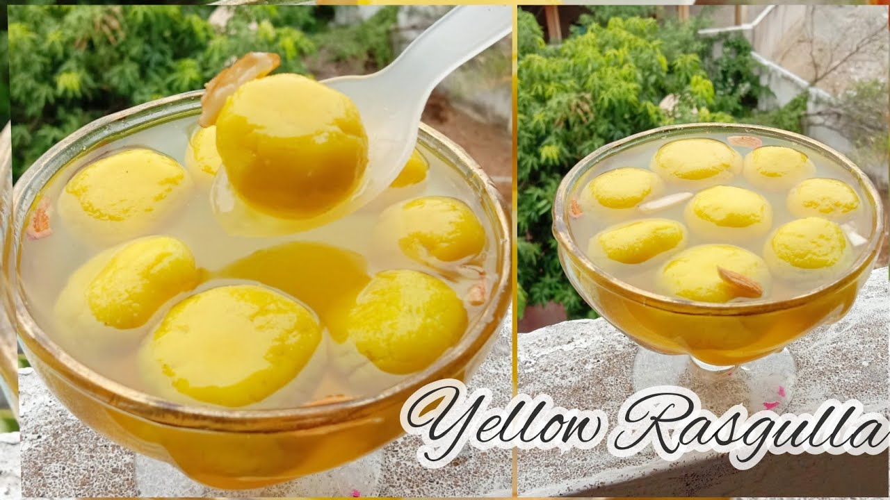 Yellow rasgulla 😍 How to make rasgulla | in lock down | Rasgulla recipe ...