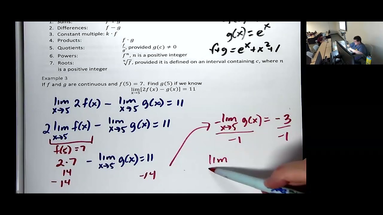 Math 065 Day 04 Fall 2023 1.5b 1.6 Continuity and Trig Functions - YouTube