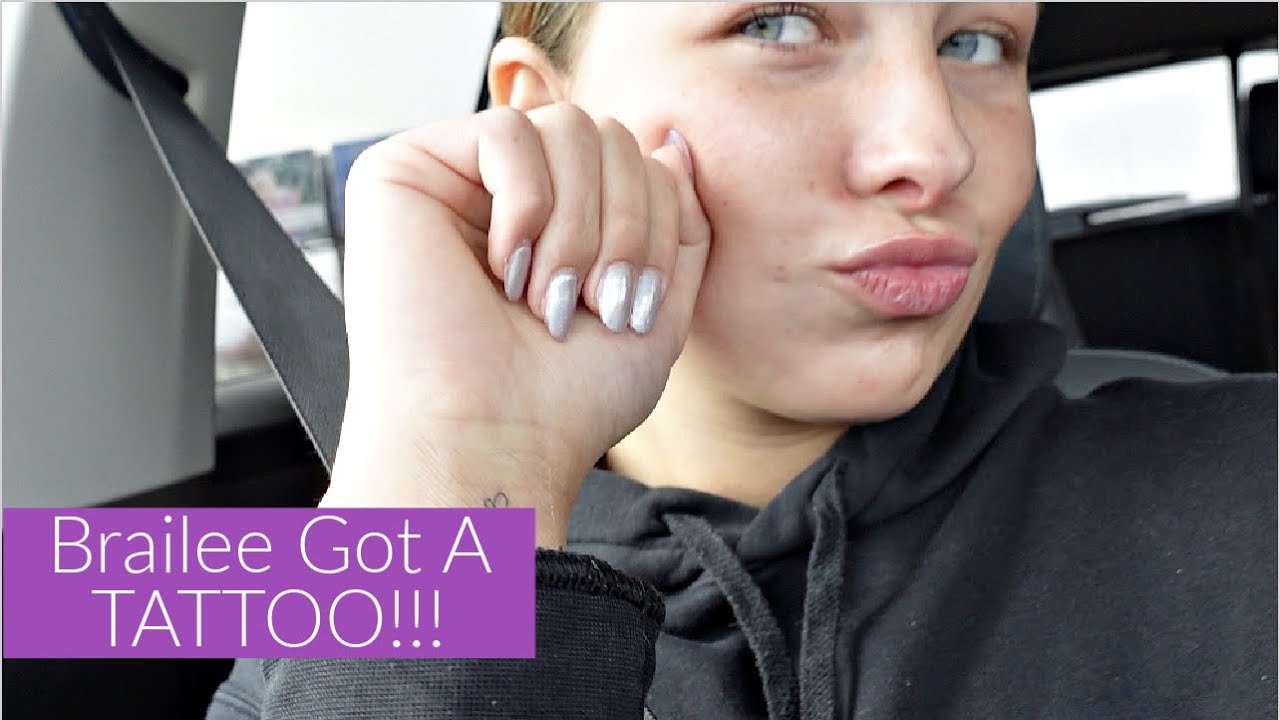 Brailee Got A TATTOO!! - YouTube