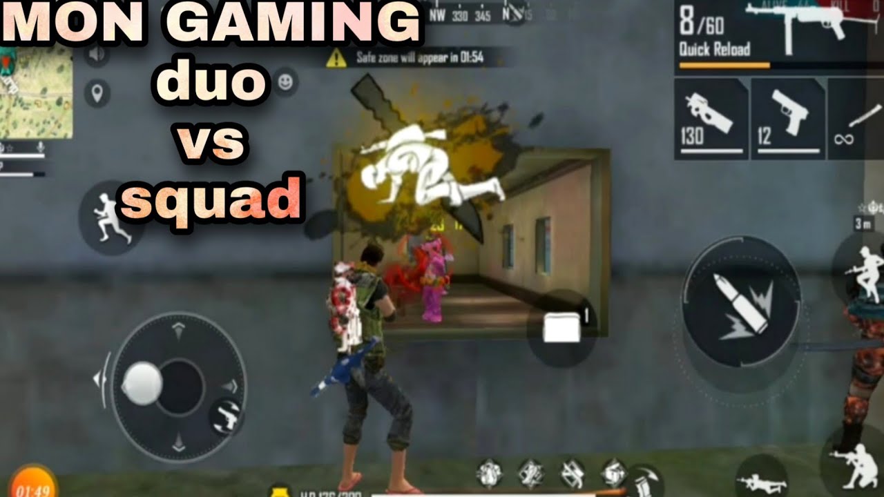 Free fire duo vs squad gameplay - YouTube