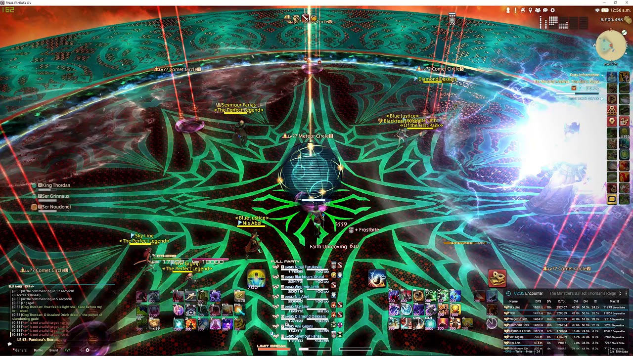 [FFXIV - ENTROPY FC - BLU PoV] Thordan EX 8 Blue Mages - YouTube