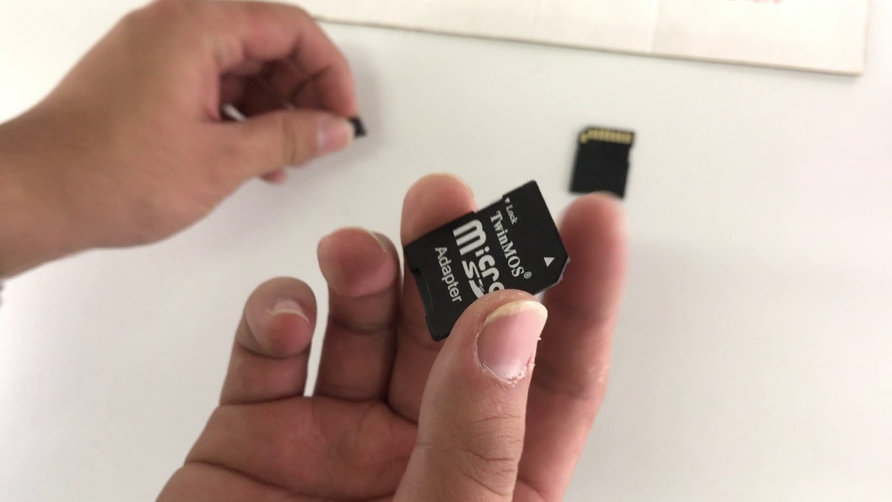 How to insert microSD into the Twinmos micro SD adapter (www.memorypack ...