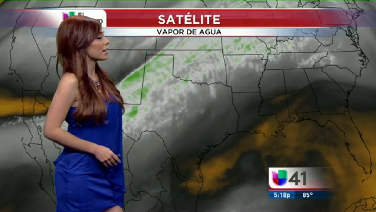 Prissila Sánchez - clima 27/10/2014 Univision San Antonio Texas HD ...