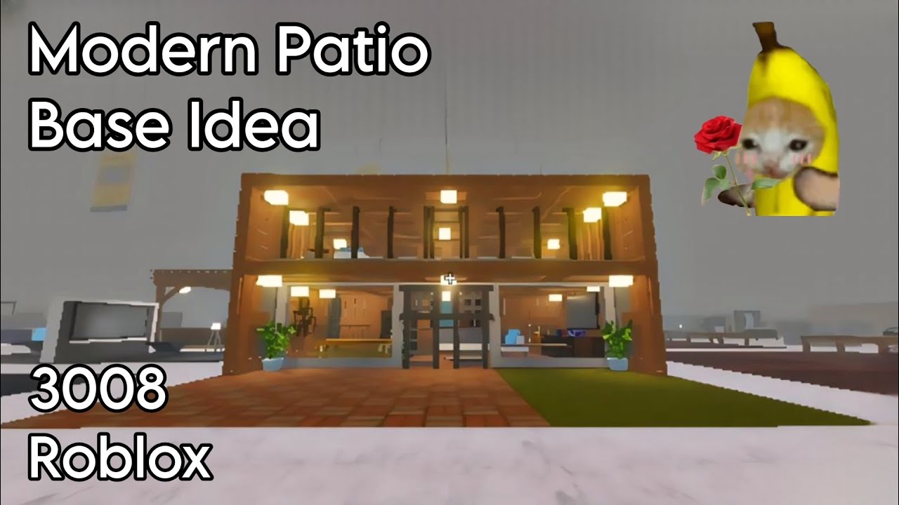 FULL TUTORIAL | MODERN PATIO BASE IDEA FOR 3008 ROBLOX | MyelPlays ...