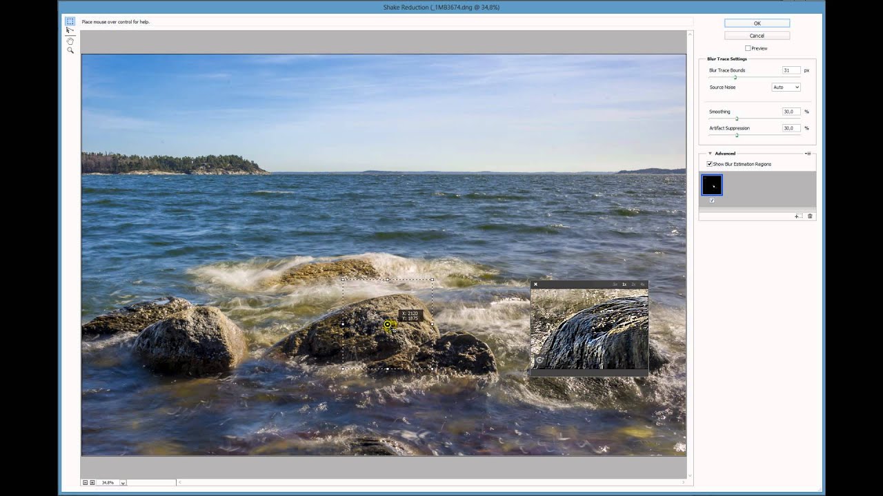Photoshop CC - Shake Reduction - YouTube