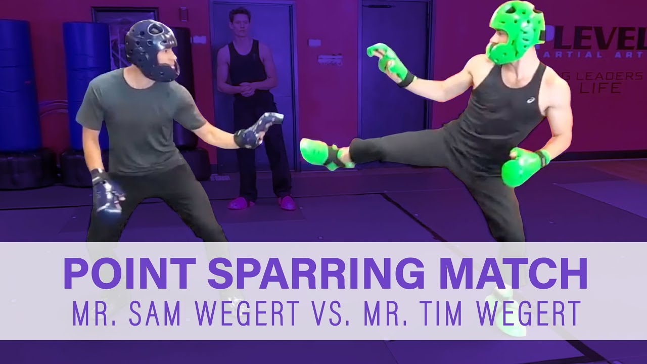 Point Sparring Match - Mr. Sam Wegert vs. Mr. Tim Wegert - YouTube