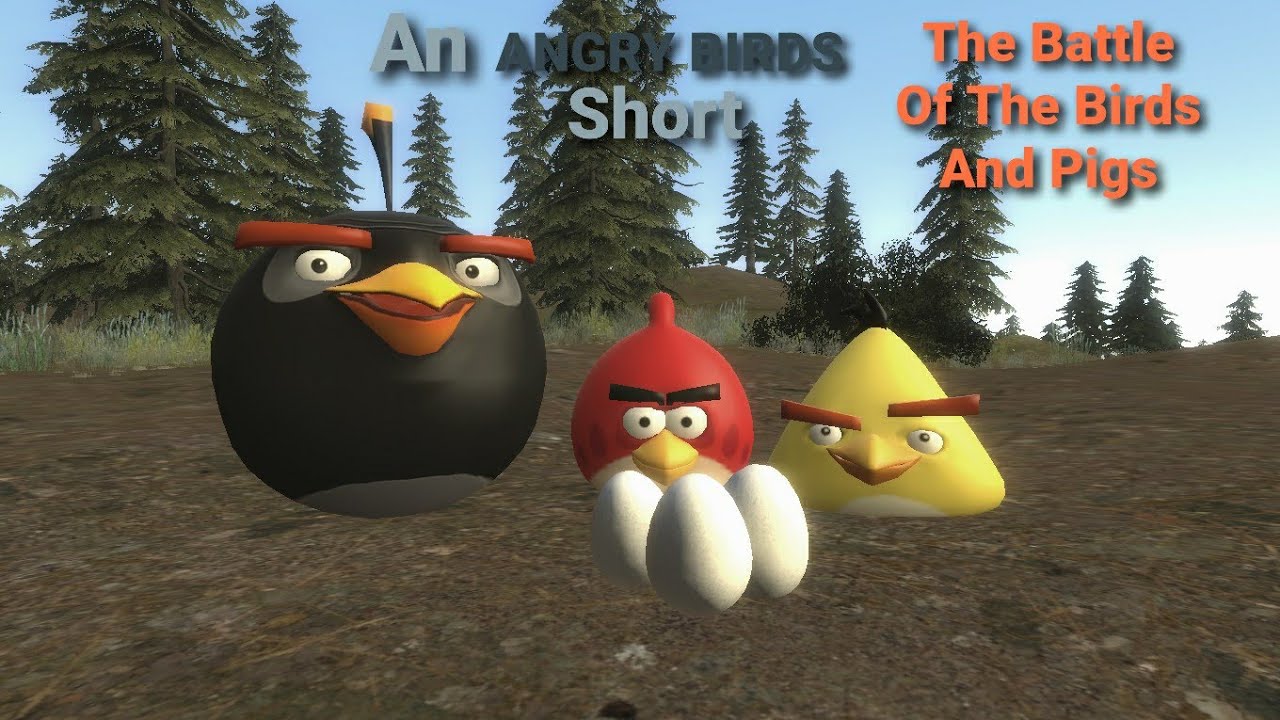 An Angry Birds Short: The Battle Of The Birds and Pigs - YouTube