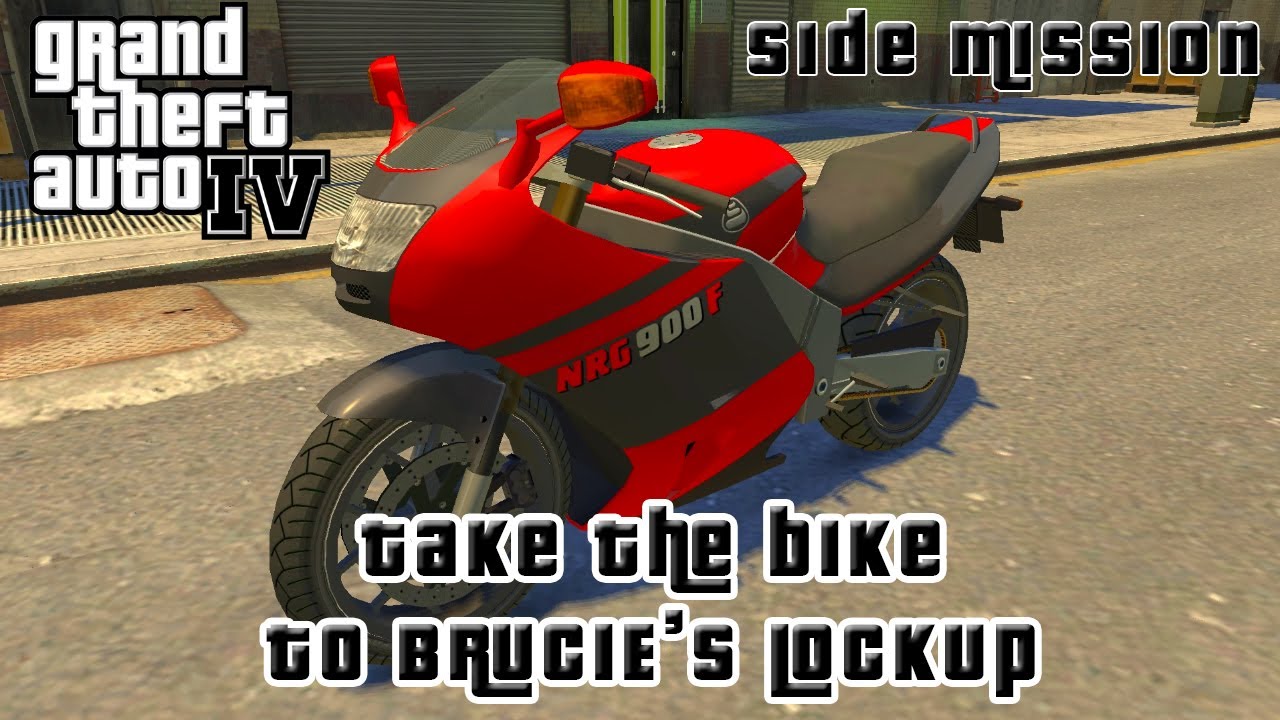 Grand Theft Auto IV | Side Mission | NGR 900 | Take The Bike To Brucie ...