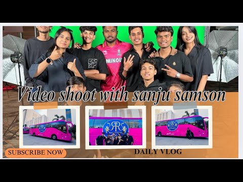 Video shoot with sanju samson (RR TEAM CAPTAIN) @rajasthanroyals - YouTube