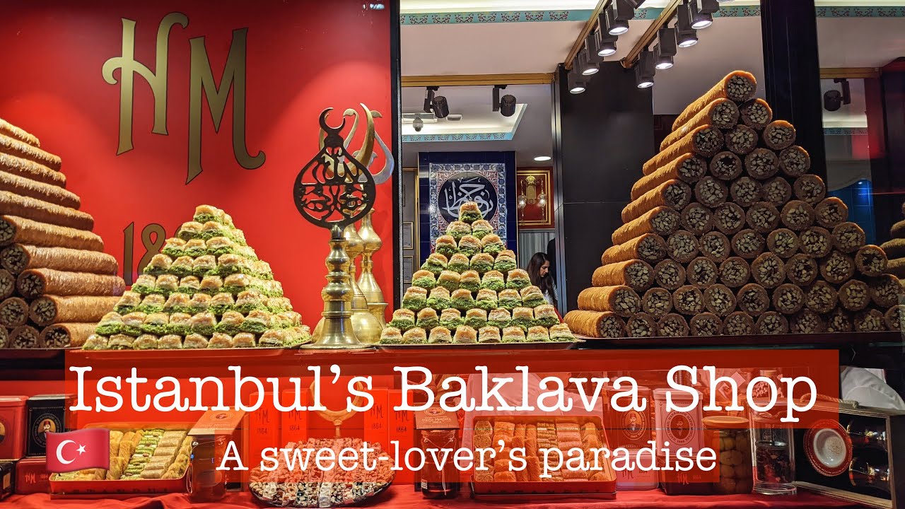 Baklava and Turkish Delights | Turkish Sweets - Istanbul, Turkey - YouTube