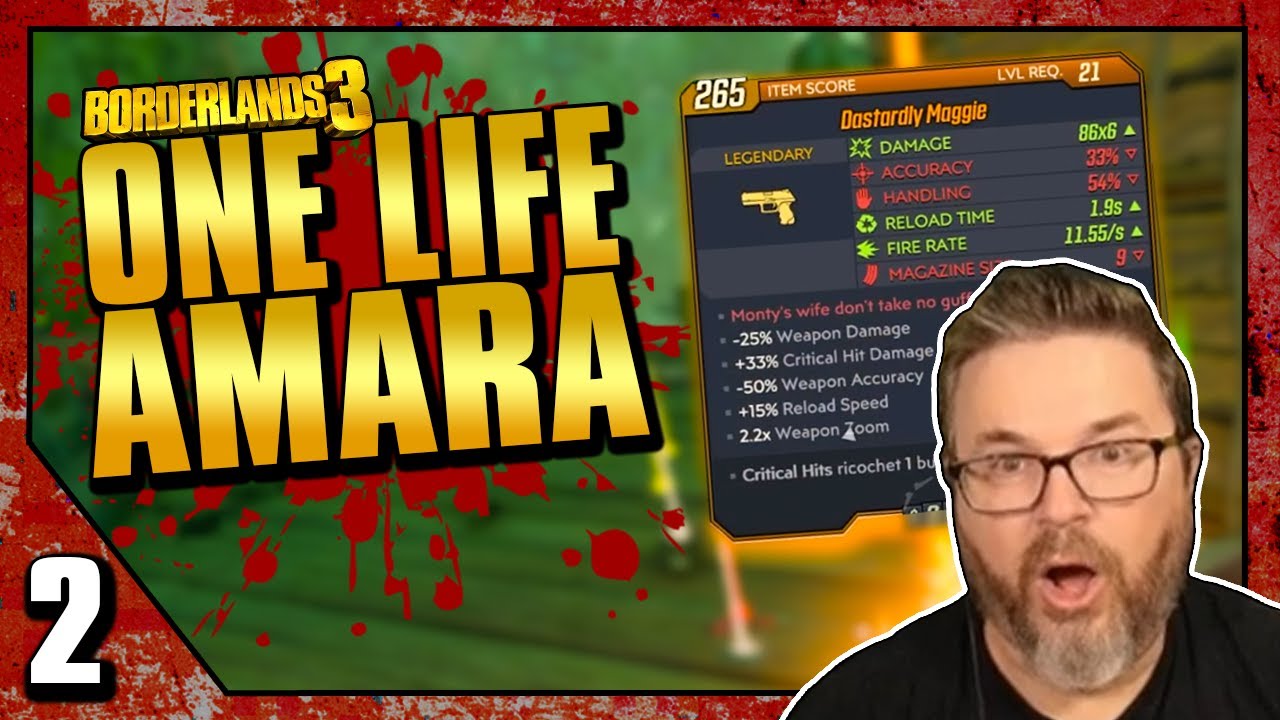 Borderlands 3 | One Life Amara Funny Moments & Drops | Day #2 - YouTube