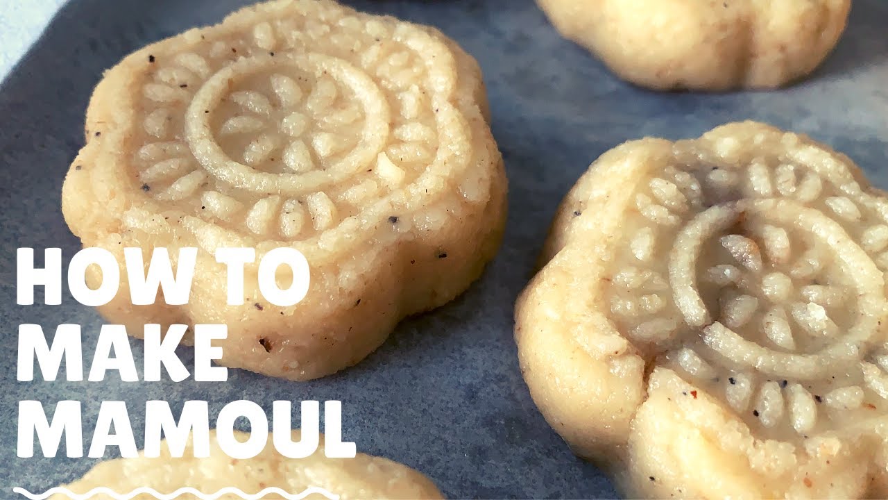 EASY MAMOUL Cookies RECIPE [Date-filled Shortbread Biscuits] - YouTube