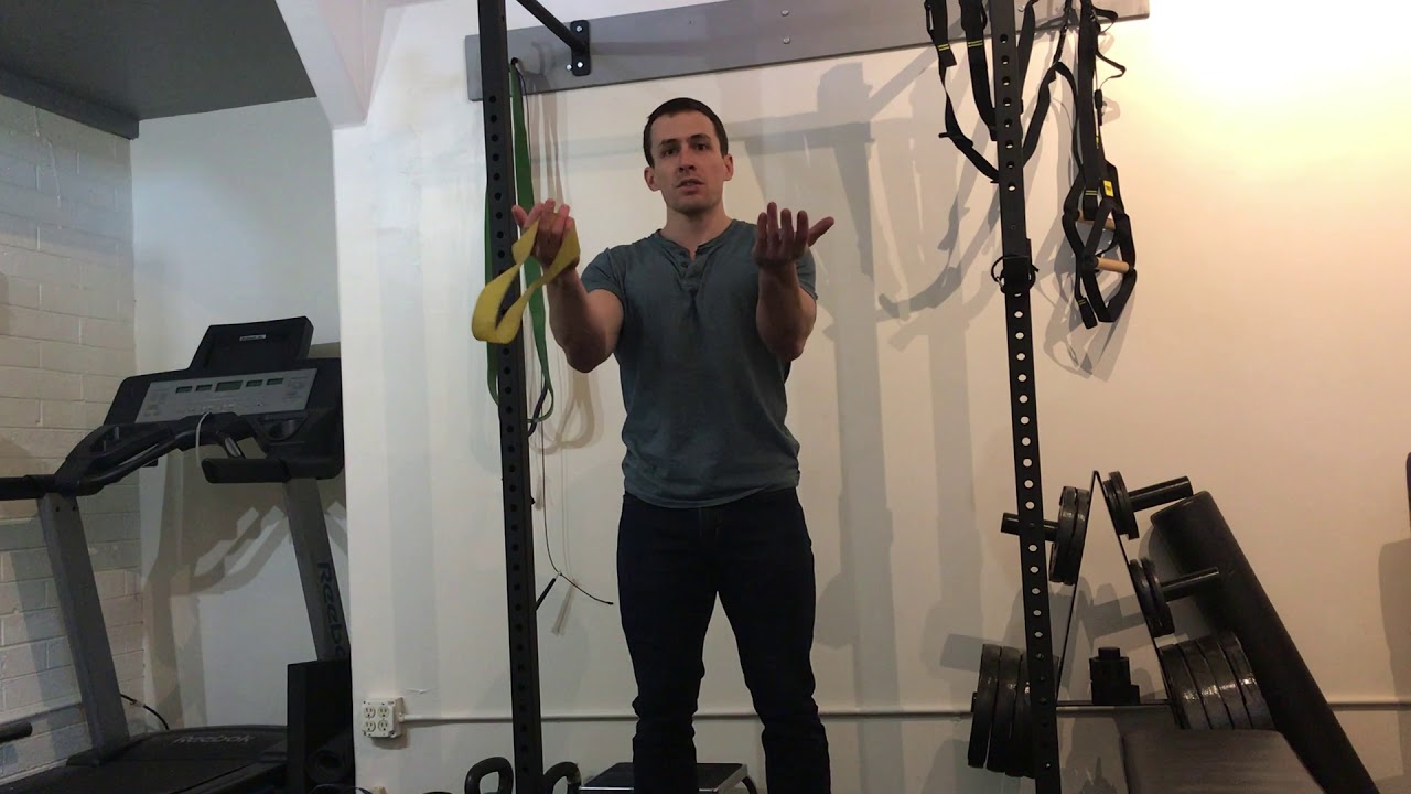 Band-resisted external rotation pull apart - YouTube