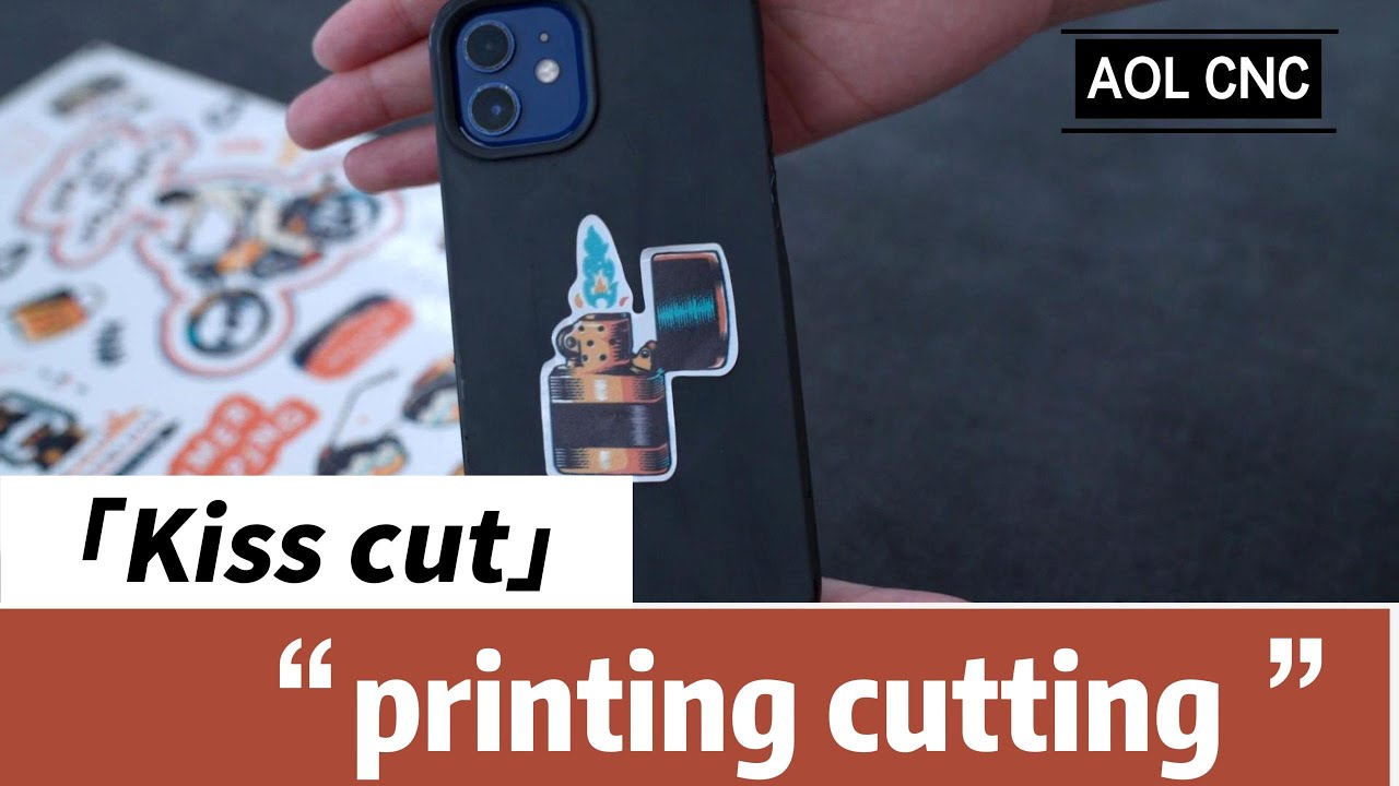 CNC sticker cutting machine - YouTube